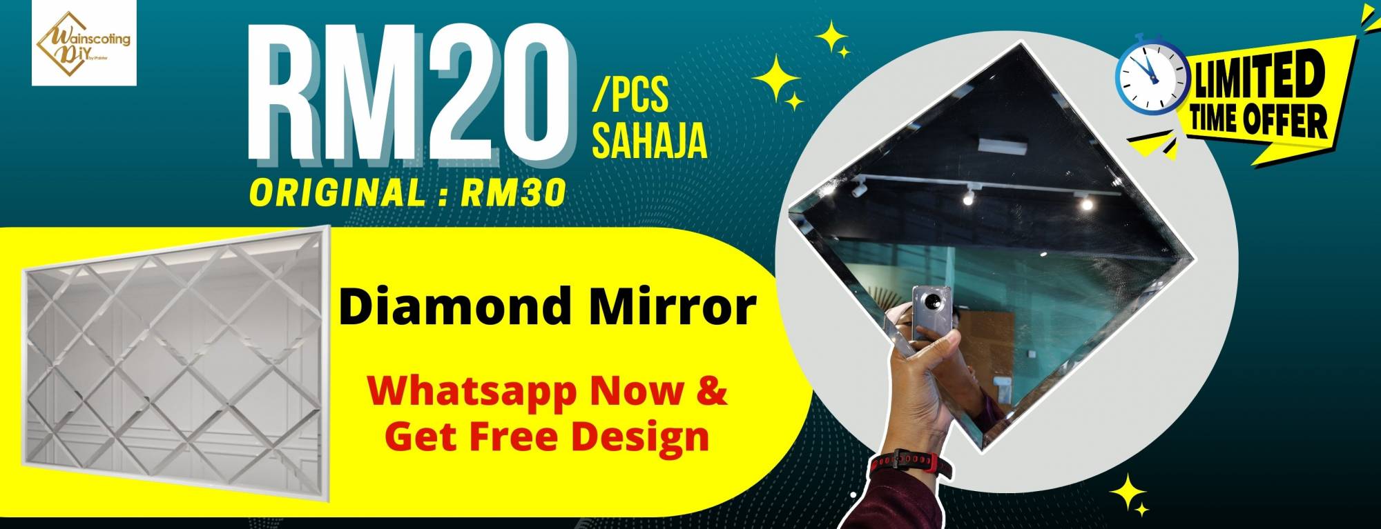 Fluted WPC Wall Panel | WPC Wall Frame | Mirror Wall Panel Frame