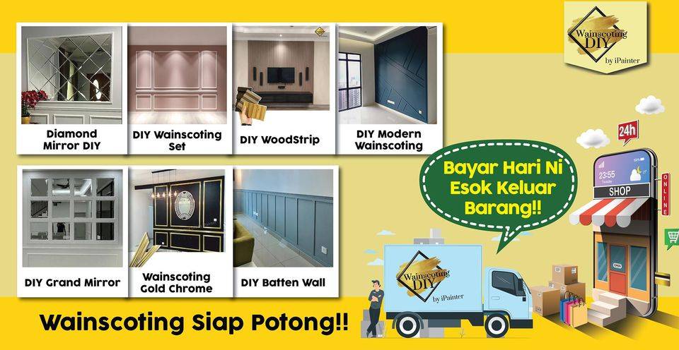 Surau Wall Panel | Khat Wall Frame | Mirror Wall Frame Panel