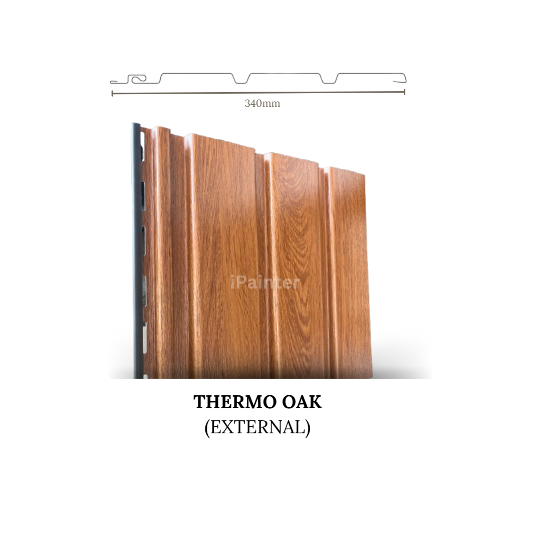 Soffit Panel ~ Thermo Oak